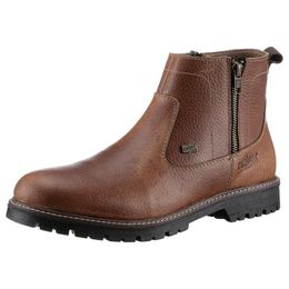 Rieker Winterstiefelette, Business Schuh, Chelseaboots mit wasserabweisender TEX-Membran cognac 47 47 Winterstiefelette mit beidseitigen...