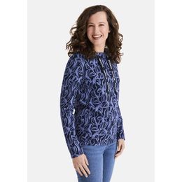 STOOKER WOMEN Strickpullover »TESSA Strickpullover« Strick-Pullover Stehkragen für Damen blue jacquard 36/38 36/38 Strick-Pullover, Stehkragen