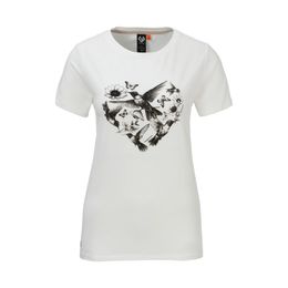 Ragwear Kurzarmshirt »ADORI C« WHITE L (40) L (40) Bedrucktes Design mit Druckapplikationen für einen lässigen Look