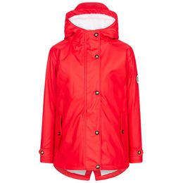ANKERGLUT Regenjacke »Friesennerz HALIFAX KIDS« rot 122 122 Maritimer Regenmantel mit warmen Fleecefutter