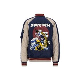 Alpha Industries Bomberjacke »Japan Warrior Souvenir Jacket« ultra navy L L Stickerei