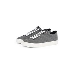 Tommy Hilfiger Herren Sneaker &raquo;TH HI VULC LOW CORE CHAMBRAY&laquo; , Freizeitschuh, Halbschuh, Schn&uuml;rer in melierter Optik grau 42