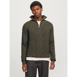 Jack & Jones JACK & JONES Troyer »JPRBLUNORTH KNIT HIGH NECK SN« Olive Night Detail:Melange XXL XXL Pullover von Jack & Jones