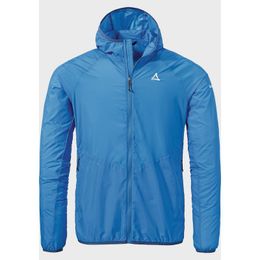Schöffel SCHÖFFEL Outdoorjacke »Hiking Jacket Style Wutach MNS« mit Kapuze 8275 - blau 52 52 Verwendung von recyceltem Material