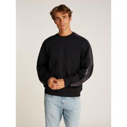 Calvin Klein Jeans Sweatshirt &raquo;LOGO TAPE CREW NECK&laquo;, mit Logo-Band an den &Auml;rmeln Black 3XL 3XL Sweatshirt von CALVIN KLEIN