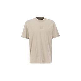 Alpha Industries T-Shirt »Label T-Shirt HC« vintage sand M M Logo Loop Label am linken Ärmel