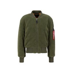 Alpha Industries Bomberjacke »MA-1 Teddy« sage-green XL XL Teddy Stoff