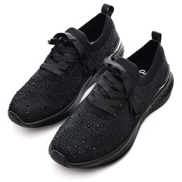 Ara Slip-On Sneaker »MAYA«, Schnürschuh, Slipper in Strickoptik, H-Weite schwarz 36 36 Sneaker mit aufgesetzter Schnürung