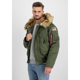 Alpha Industries Winterjacke »Polar Jacket SV« dark green XL XL 3 Außentaschen, 1 Innentasche