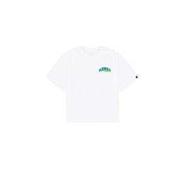 Alpha Industries T-Shirt »Hawaii Aloha Backprint T-Shirt« white S S Single Jersey Stoff