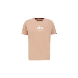 Alpha Industries T-Shirt »Basic T-Shirt ML« Dusty Coral M M Single Jersey Stoff