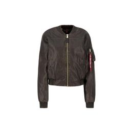 Alpha Industries Bomberjacke »MA-1 FL Vintage W« vintage brown L L Kunstleder