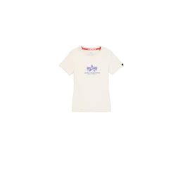 Alpha Industries T-Shirt »New Basic T-Shirt BL W« vintage white L L Single Jersey Stoff