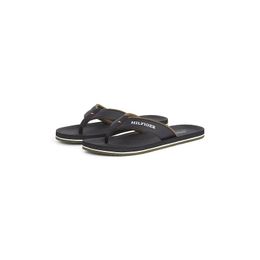 Tommy Hilfiger Zehentrenner »PADDED COMFORT HILFIGER B SANDAL«, Sommerschuh, Schlappen, Badeschuh mit Logoschriftzug schwarz 43 43 Sommerschuh für...