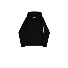 Alpha Industries Hoodie »Embroidery Hoodie« black L L Brushed Fleece Stoff