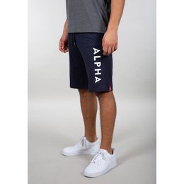 Alpha Industries Sweatshorts »Alpha Jersey Short« rep.blue 3XL - Normalgrößen Normalgrößen 3XL Single Jersey Stoff