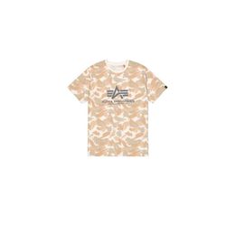 Alpha Industries T-Shirt »Basic T-Shirt BL Camo« sand camo XL XL Single Jersey Stoff
