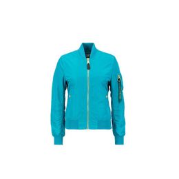 Alpha Industries Bomberjacke »MA-1 VF Light W« blue lagoon XS XS Flight Nylon Stoff