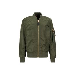 Alpha Industries Bomberjacke »MA-1 VF Light« dark green L L Flight Nylon Stoff