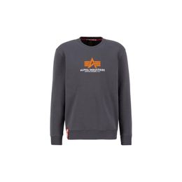 Alpha Industries Sweater »Basic Sweatshirt Rubber ML« vintage grey M M Brushed Fleece Stoff