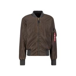 Alpha Industries Bomberjacke »MA-1 Faux Leather Vintage« vintage brown 3XL 3XL Kunstleder