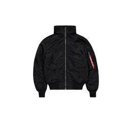 Alpha Industries Bomberjacke »MA-1 Hooded« black 3XL 3XL Flight Nylon Stoff