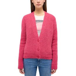 Mustang Damen Mustang Cardigan &raquo;Style Sedalia&laquo; mit Kn&ouml;pfen rot XL