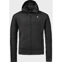 Schöffel SCHÖFFEL Fleecejacke »Mountain Fleece Hoody Style Blaueis MNS« mit Kapuze 9990 - schwarz 48 48 Wärmendes, Feuchtigkeit transportierendes und...