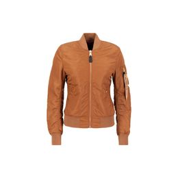 Alpha Industries Bomberjacke »MA-1 VF Light W« hazel brown XS XS Flight Nylon Stoff