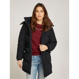 Tommy Jeans Steppjacke »TJW MIDI ALASKA FAUX FUR« mit Kapuze mit Fellimitat black S (36) S (36) Steppjacke von Tommy Jeans