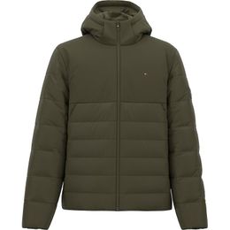 Tommy Hilfiger Steppjacke &raquo;CL MIXED MEDIA HOODED JACKET&laquo; mit Kapuze Army Green S (48) S (48) Jacke von Tommy Hilfiger Menswear