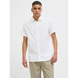 Jack & Jones JACK & JONES Kurzarmhemd »JJPIERRE SLUB SHIRT SS« White XXL - N-Gr N-Gr XXL Cooles Hemd von Jack & Jones