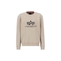 Alpha Industries Sweater »Basic Sweatshirt Carbon« vintage sand M M Brushed Fleece Stoff