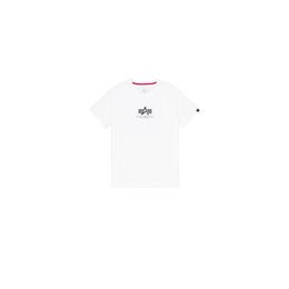 Alpha Industries T-Shirt »Basic T-Shirt ML« white XL XL Single Jersey Stoff