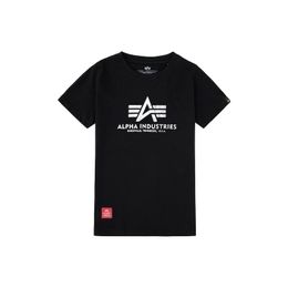 Alpha Industries Jungen T-Shirt &raquo;Basic T Foil Print Kids&laquo; schwarz 10