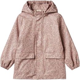 Wheat Regenjacke »Rainwear Ollo Jacket« mit Kapuze wasserdicht mit verschweißten Nähten, mit Reflektoren powder flower meadow 104 104 Praktische...