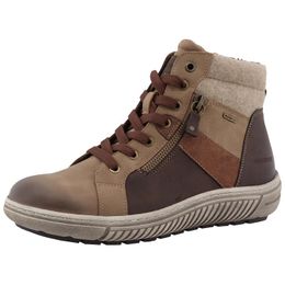 Romika Winterboots, Keilabsatz, Schnürboots, mit Zierreißverschluss außen, G-Weite sand-dunkelbraun kombiniert 36 36 Lässiger Winterboots mit...