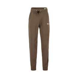 Alpha Industries Jogginghose »Organics EMB Jogger« organic mud L - Normalgrößen Normalgrößen L Außenliegender Kordelzug