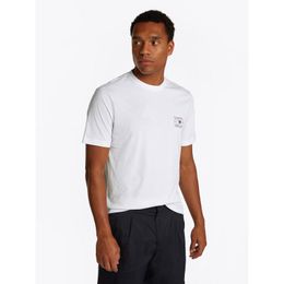 Tommy Hilfiger Rundhalsshirt &raquo;HILFIGER STACK TEE&laquo; White 3XL 3XL T-Shirt von Tommy Hilfiger Menswear