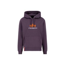 Alpha Industries Hoodie »Basic Hoodie BL Rubber« Plum XL XL Brushed Fleece Stoff