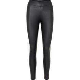 Pieces Leggings »PCNEW SHINY HW LEGGINGS NOOS« mit PU-Beschichtung Black XS - N-Gr N-Gr XS Leggings von Pieces