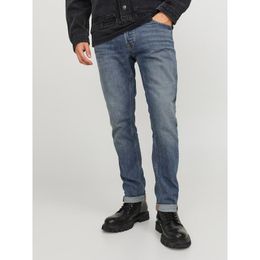 Jack & Jones JACK & JONES Slim-fit-Jeans »JJIGLENN JJCOLE AM 171 SN« Blue Denim 34 - Länge 30 Länge 30 34 Slim-fit-Jeans mit niedriger Leibhöhe für einen...