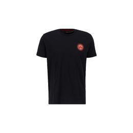Alpha Industries T-Shirt »Doted SL T-Shirt« black M M Rotes Nackenband innen
