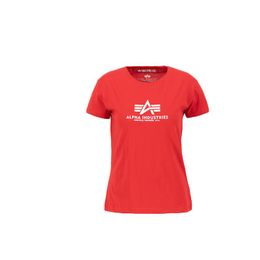 Alpha Industries T-Shirt »New Basic T-Shirt BL W« red M M Single Jersey Stoff