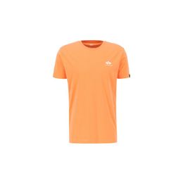 Alpha Industries Herren T-Shirt &raquo;Basic T-Shirt SL&laquo; orange S