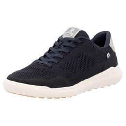 RIEKER SPORT Sneaker »Chester«, Schnürschuh, Halbschuh, Freizeischuh mit angesagter Laufsohle dunkelblau-weiß 40 40 Sneaker im Sport-Style