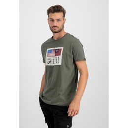 Alpha Industries T-Shirt »USN Blood Chit T-Shirt« dark olive XXL XXL T-Shirt "USN Blood Chit T"