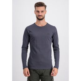 Alpha Industries Longsleeve »Back Print Heavy LS« greyblack 3XL 3XL Siebdruck rauf dem Rücken