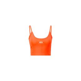 Alpha Industries Damen Muscleshirt &raquo;Basic Crop-Top SL Women&laquo; rot XS