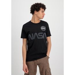 Alpha Industries T-Shirt »NASA Rainbow Ref. T-Shirt« black 3XL 3XL Flag Label am linken Ärmel